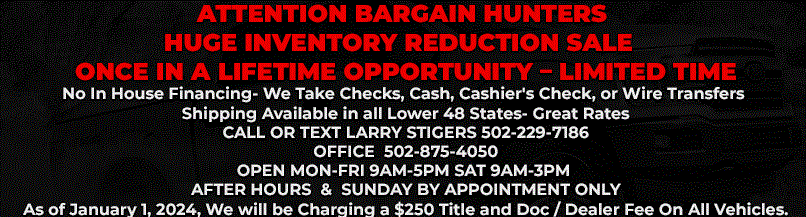 Used Cars Versailles KY | Used Cars & Trucks KY | Larry Stigers ...