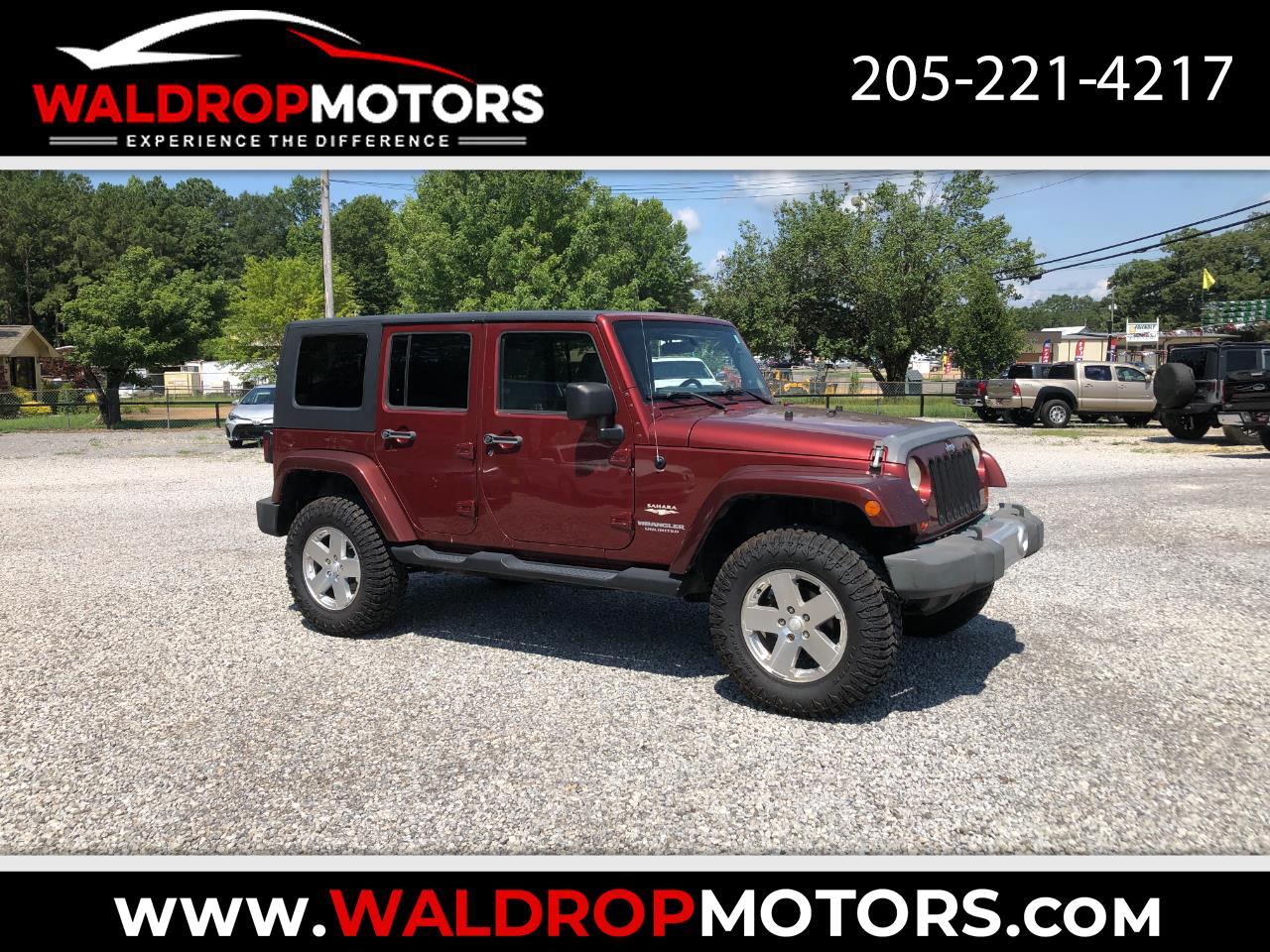 Maroon Jeep Wrangler Unlimited