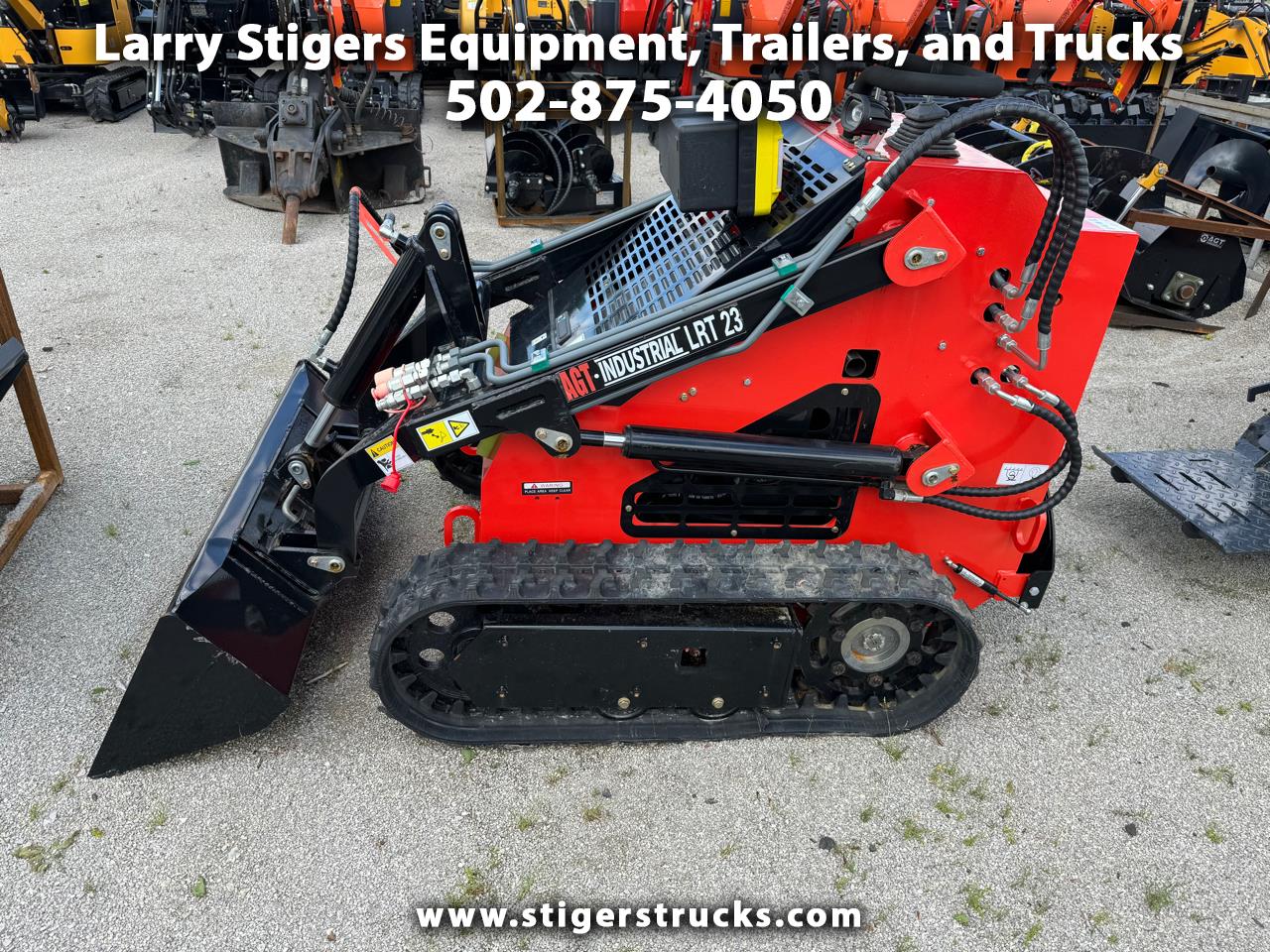 2024 AGT Industrial LRT23 Rubber Track Mini Stand Behind Dingo