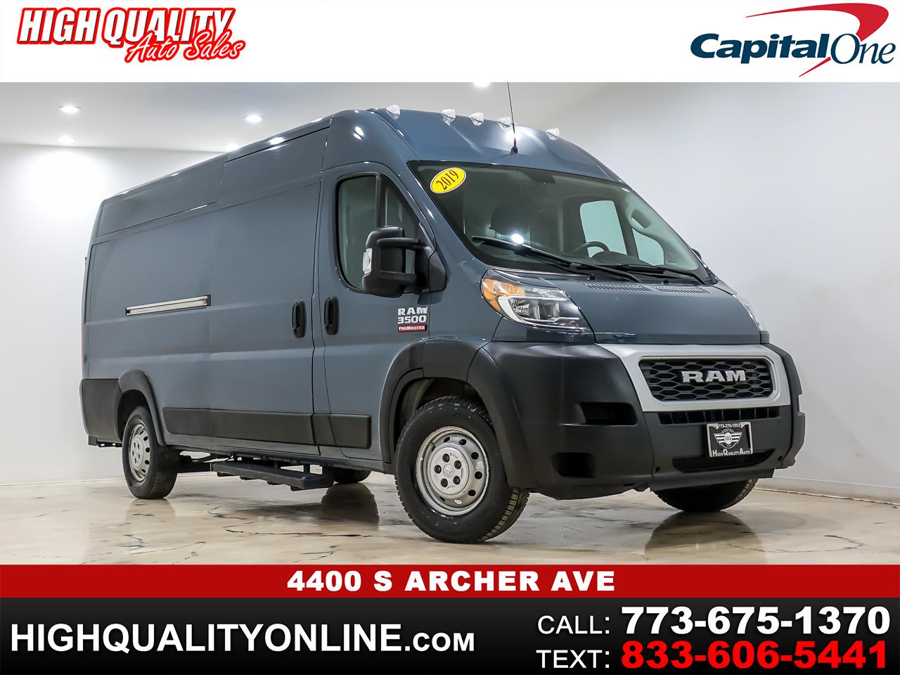 2019 RAM Promaster 3500 High Roof w/Extended Length