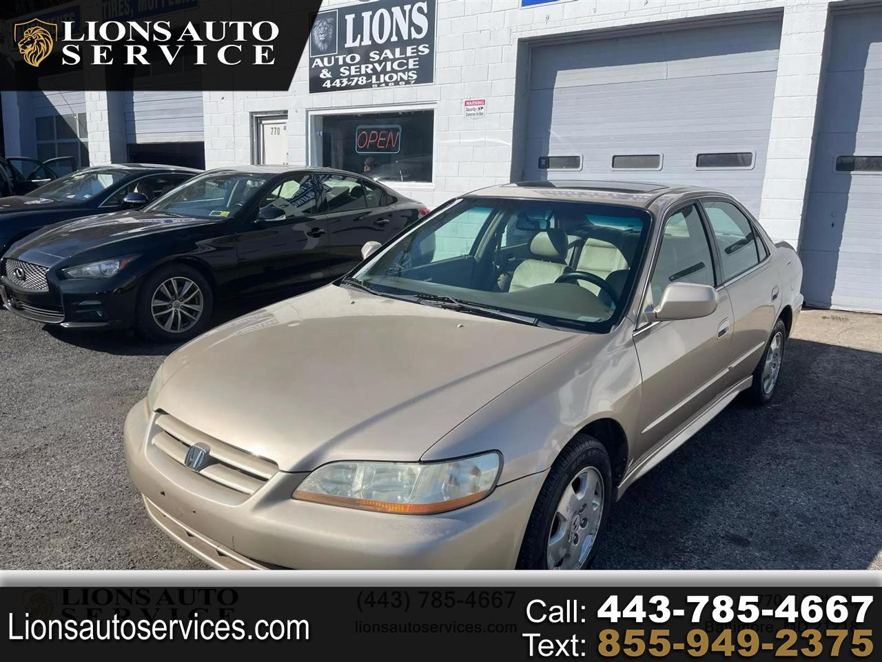 Used 2002 Honda Accord EX V6 sedan for Sale in Baltimore MD 21218 Lions ...