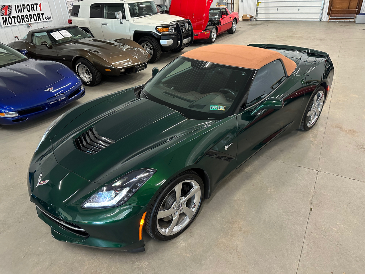 Lime Rock Green Corvette