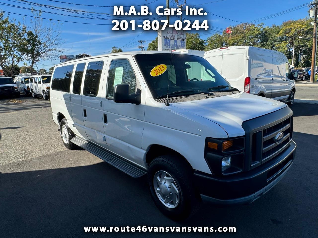 White Ford Family Van